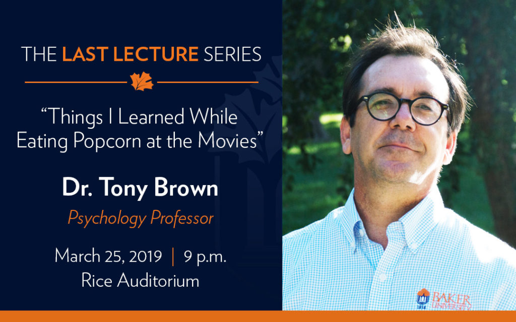 Dr. Tony Brown to present a “Last Lecture” on March 25 - Baker University